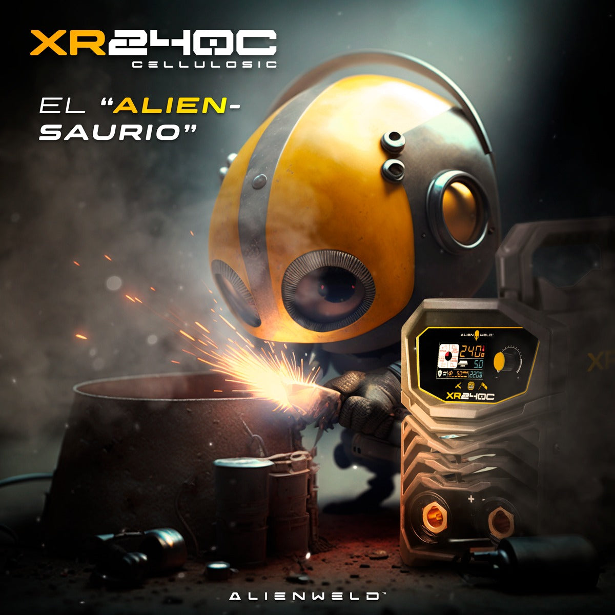 Maquina de Soldar XR240C Alien Weld + Careta